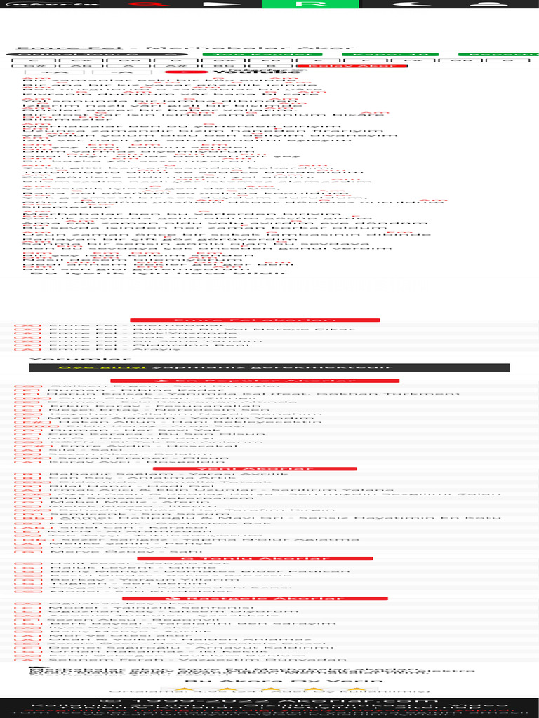 Emre Fel - Merhabalar - Akor ( Orjinal Ton Kolay ) | PDF