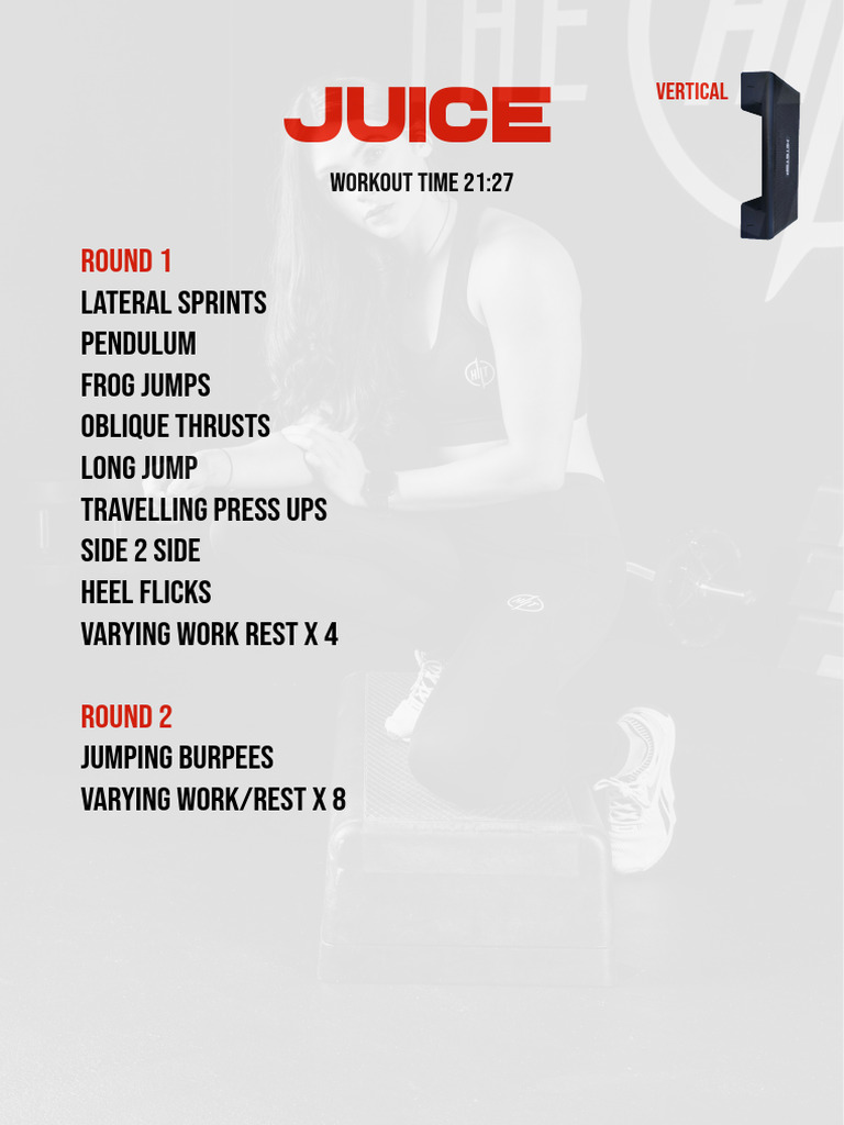 Juice Workout Routine: 21-Minute HIIT | PDF