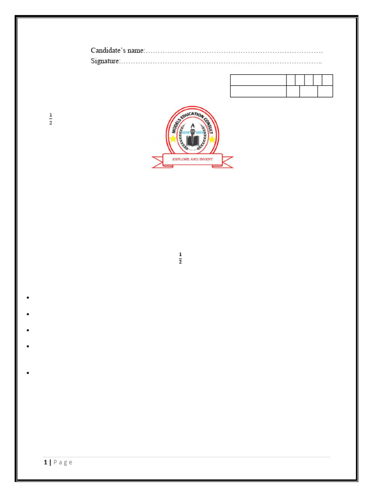 S.4 Uce Chemistry Paper 2025 | PDF | Copper | Aluminium