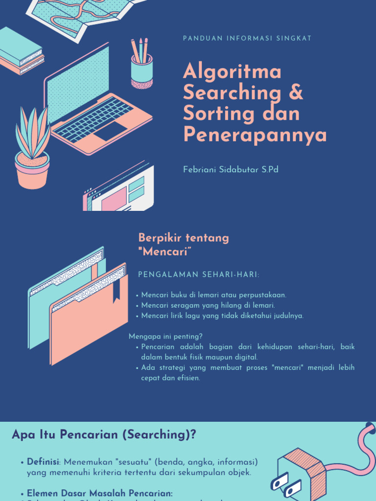 Per 2 ALgoritma searching dan sorting dan penerapanya | PDF