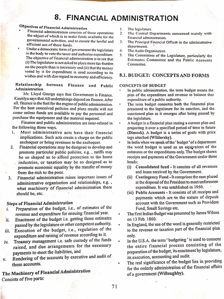 Financial Administration | PDF