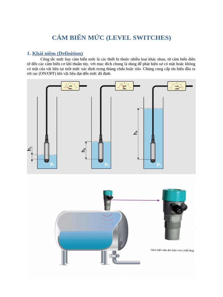 CẢM BIẾN MỨC | PDF