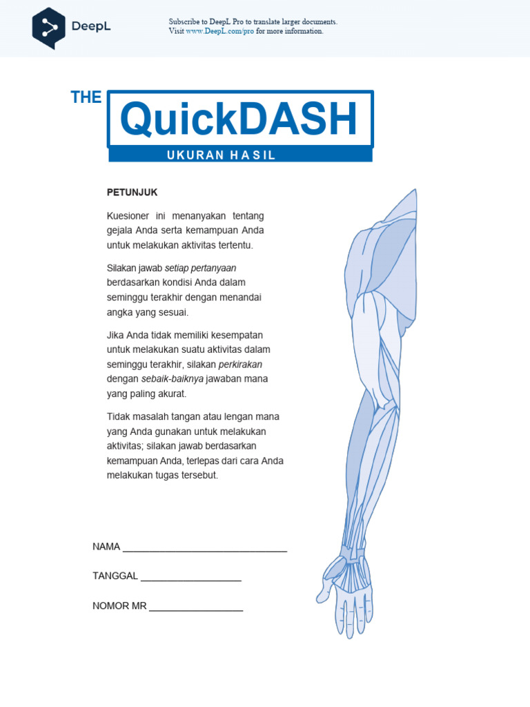 QuickDASH Id | PDF