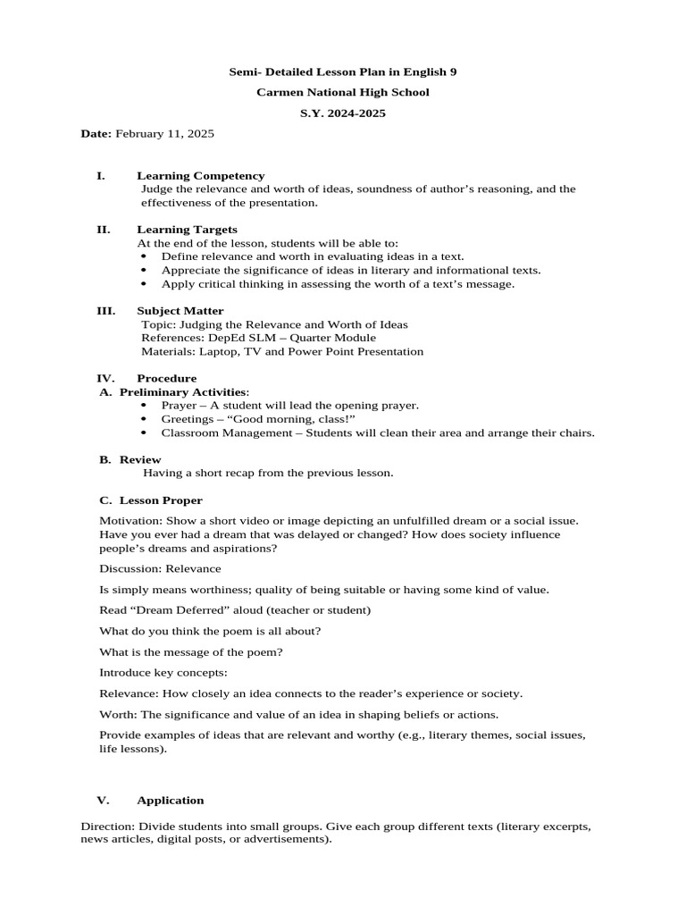 Judging The Relevance SDLP | PDF | Behavior Modification | Psychological Concepts