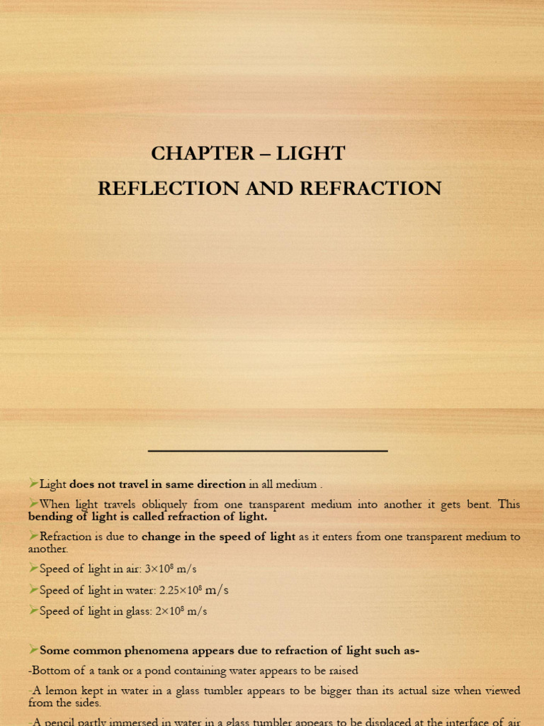 G10 Light Refraction | PDF | Refraction | Atomic