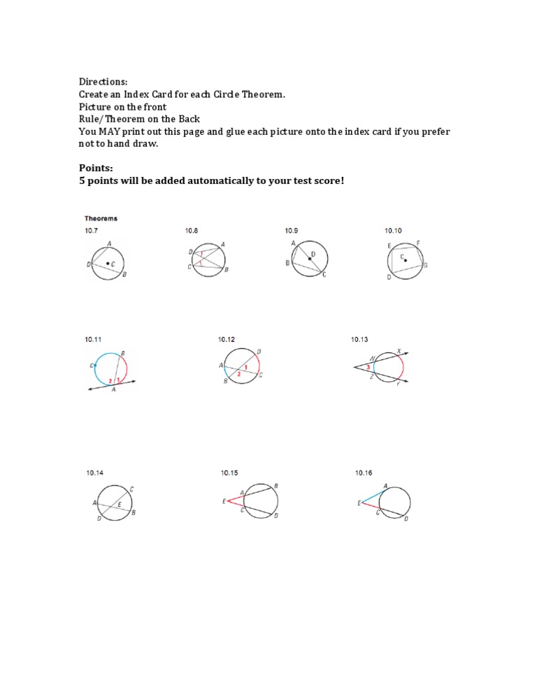 Index Card For Circles | PDF | Career & Growth