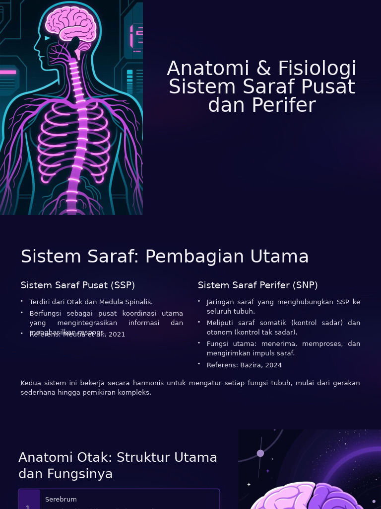 1. Anatomi and Fisiologi Sistem Saraf Pusat Dan Perifer | PDF