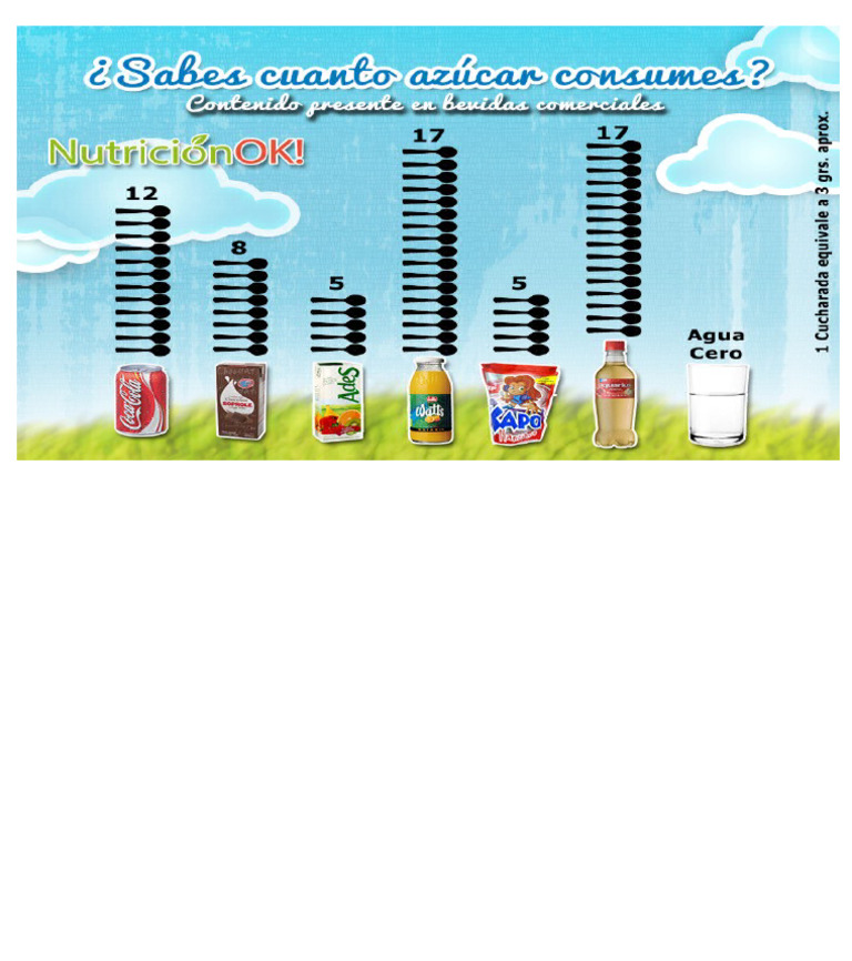 Azúcar en Los Alimentos | PDF