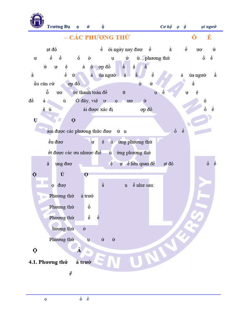 Bai 4 - Cac Phuong Thuc Thanh Toan Quoc Te - Ver02 | PDF