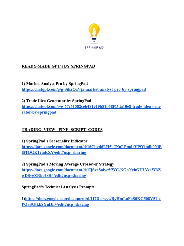 Smai Workshop Prompts by Springpad | PDF