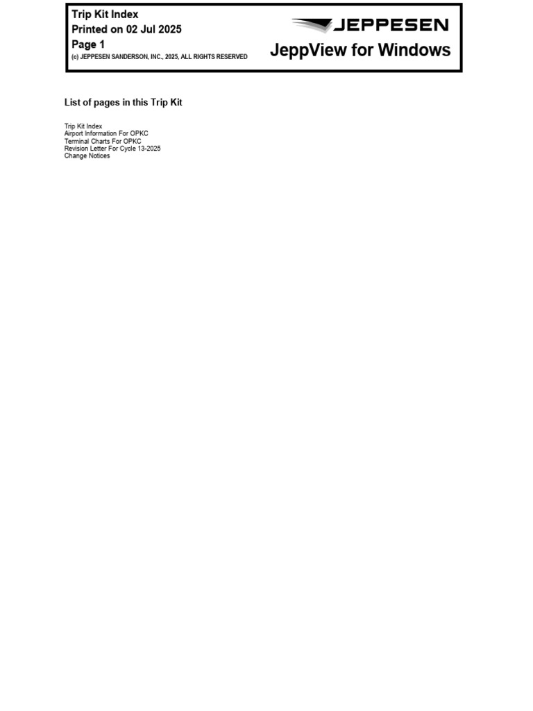 OPKC | PDF | Runway | Aviation
