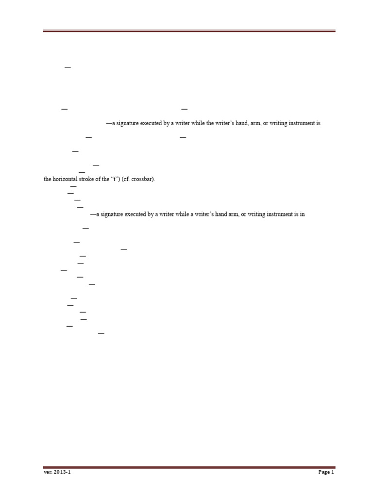 SWGDOC Standard Terminology Relating To The Examination of Questioned ...