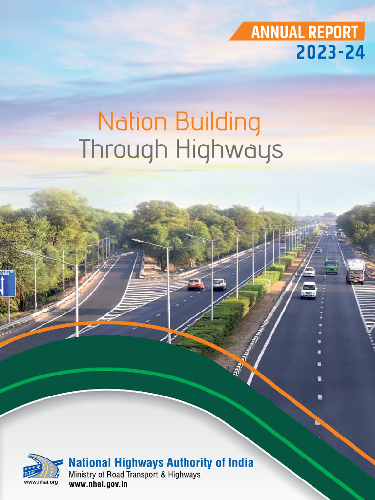 NHAI Annual Report 2023-24 | PDF | Road Infrastructure | Economies