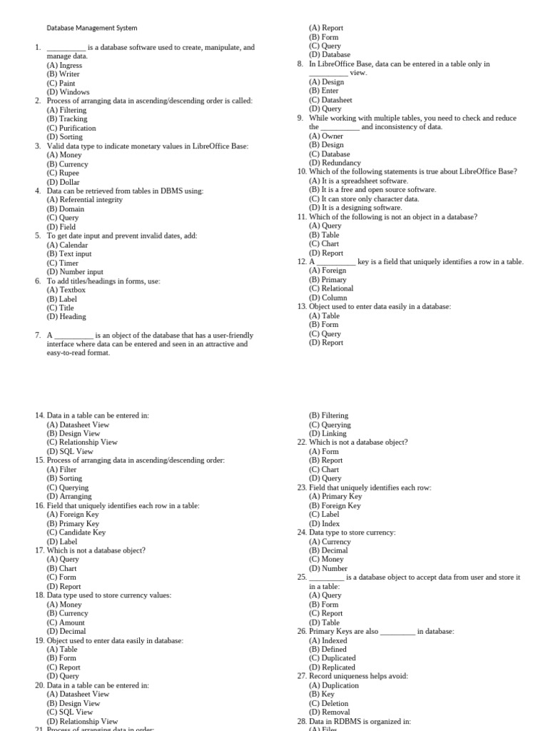 Understanding Database Management Basics | PDF | Database Index | Databases