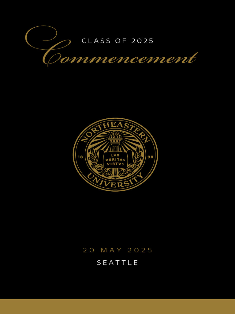 Northeastern University Commencement 2025 | PDF