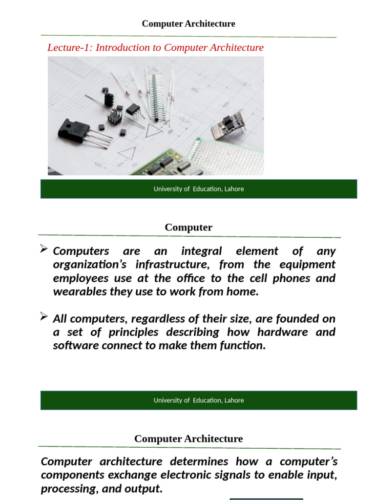 Introduction to Computer Architecture | PDF | System | Computer Hardware