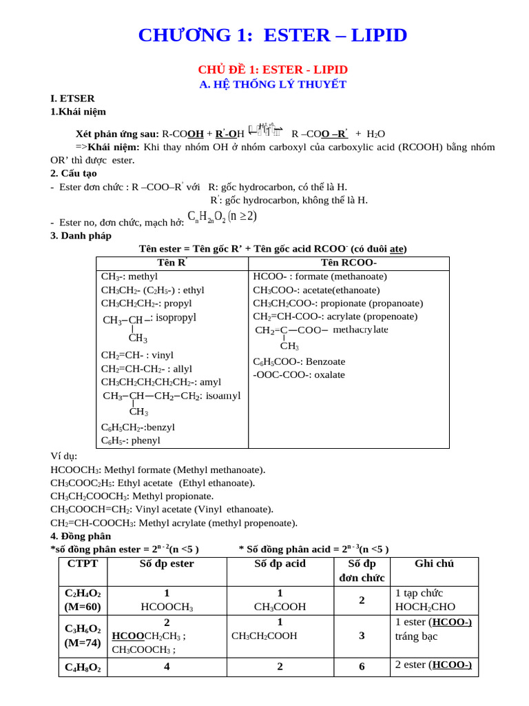 Chuong 1 (Gon) Hoa 12 Nam 2024-2025. de | PDF