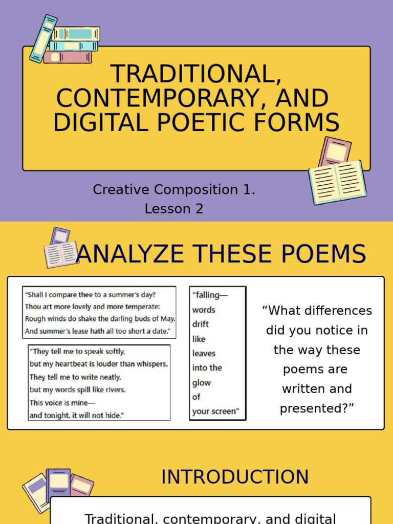 Evolution of Poetic Forms | PDF | Poetry | Metre (Poetry)
