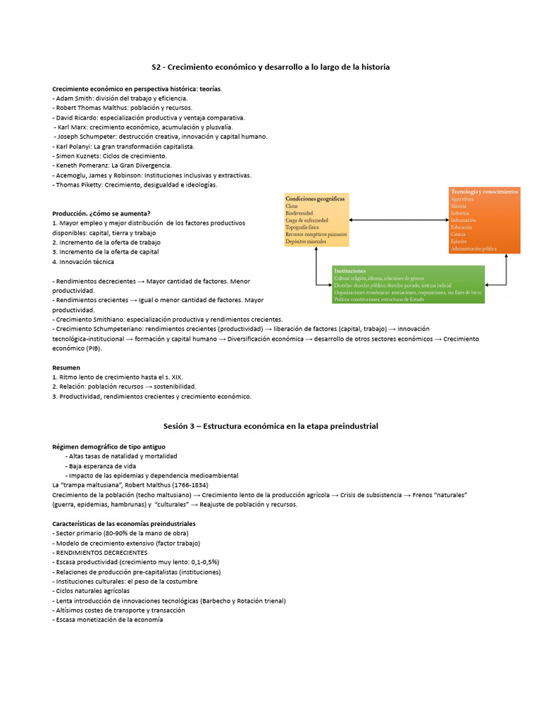 Apuntes de Las Transparencias de Historia Económica | PDF ...