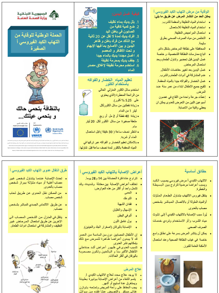 Hep A Brochure Moph Who Unhcr | PDF