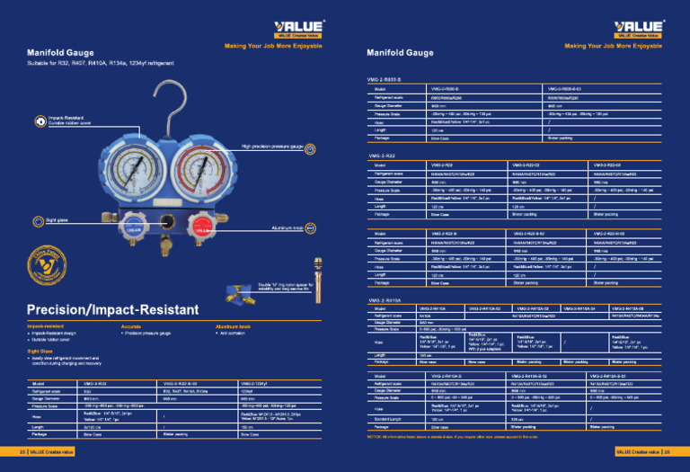 Value Digital Manifold Gauge | PDF
