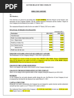 Directors Report Template for Companies | PDF