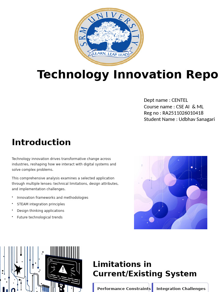 Technology Innovation Analysis Report | PDF | Artificial Intelligence ...