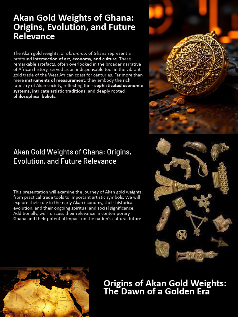 Akan Gold Weights: Cultural Significance | PDF | Ghana | Gold