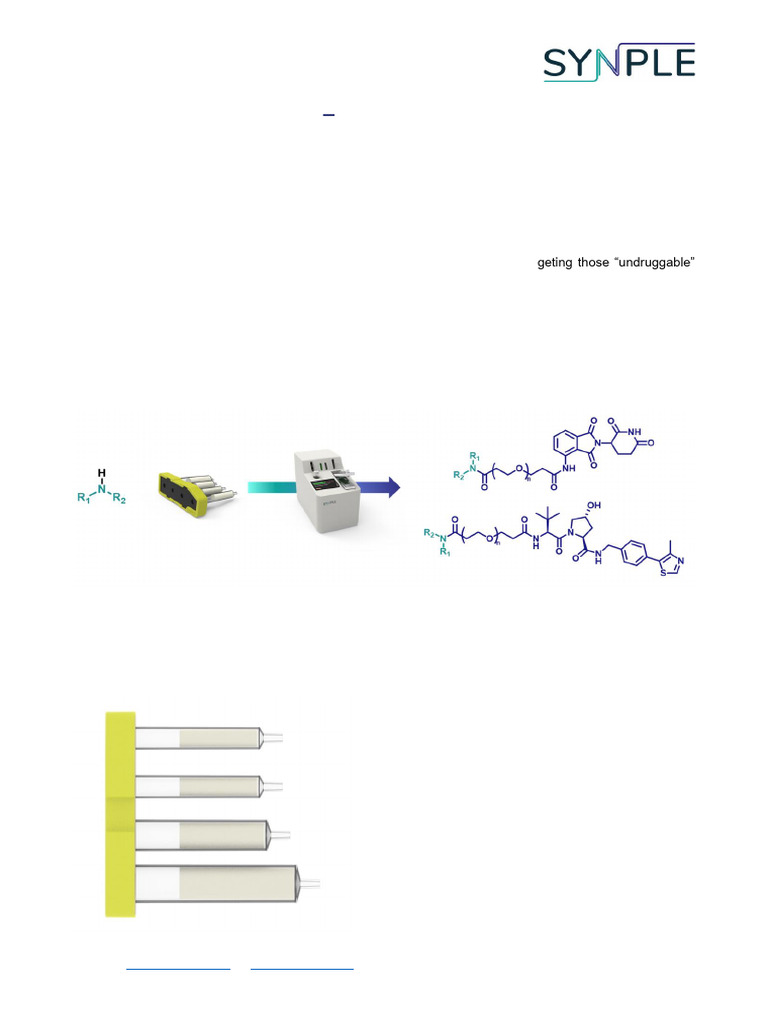 Application Note – Protein Degrader Formation (via Amide Formation ...