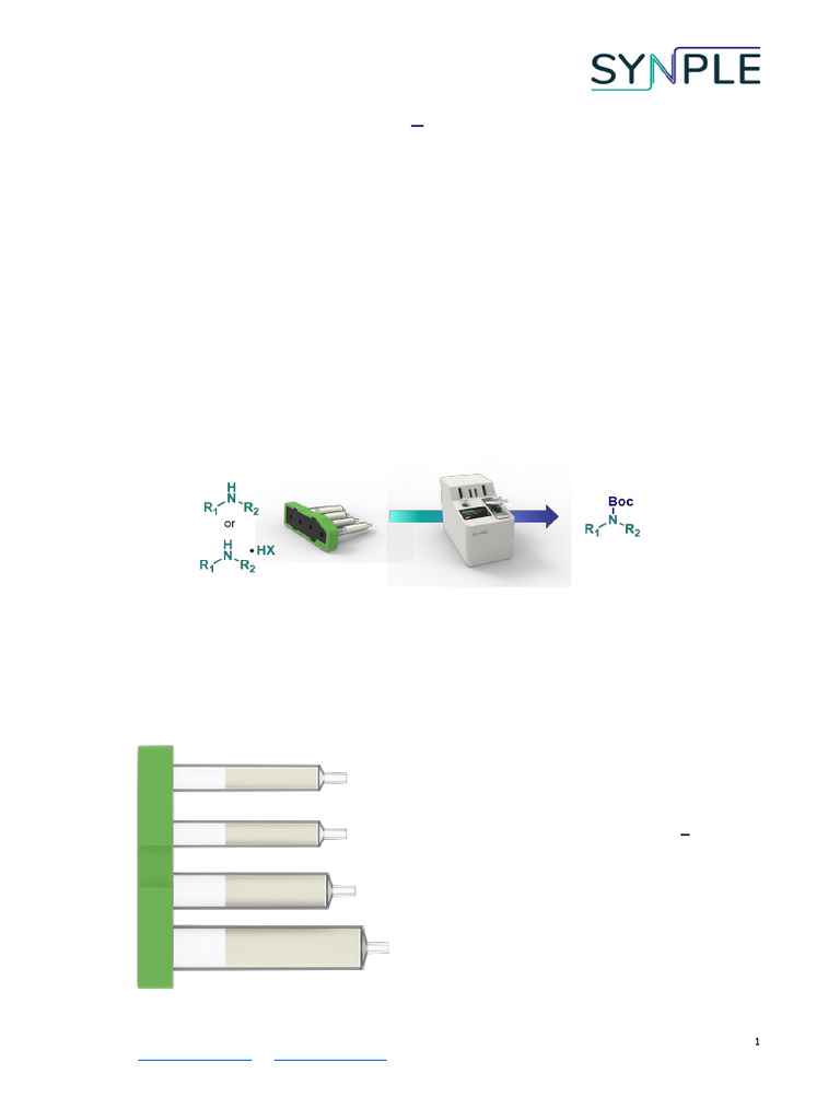 Application Note - N-Boc Protection | PDF | Amine | Organic Chemistry