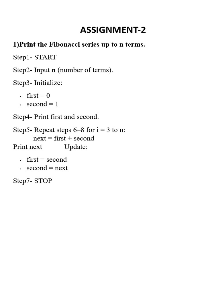 ASSIGNMENT 2 Problem Solving and Programming (25BSA10107) | PDF ...