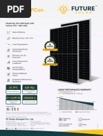550W Solar Panel Technical Datasheet | PDF | Solar Panel | Solar Power