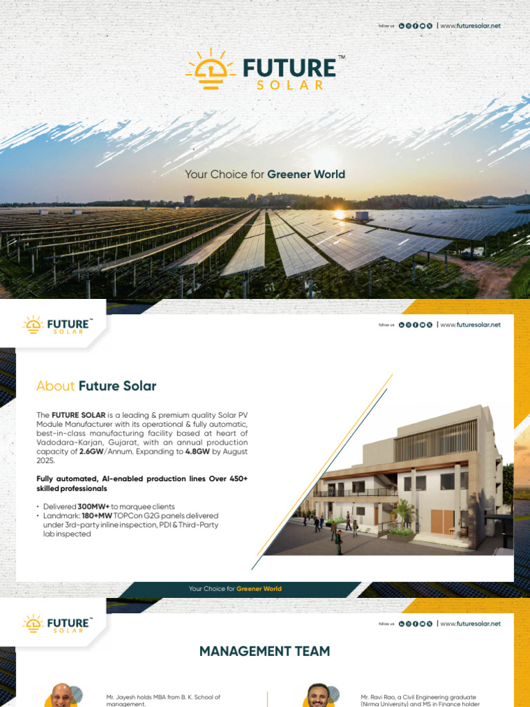 Future Solar: Leading Solar Solutions | PDF | Solar Panel | Photovoltaics