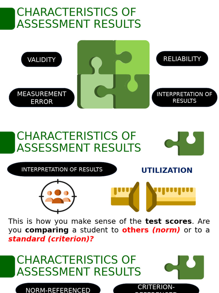 Characteristic of Assessment Result | PDF | Educational Assessment ...