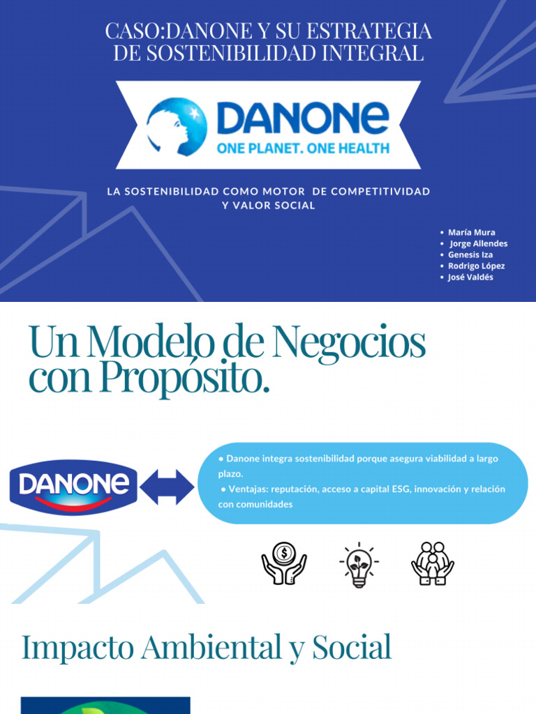 Presentación CASO DANONE; Estrategia de Negocio | PDF