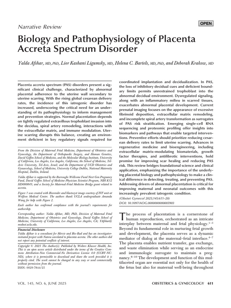 Understanding Placenta Accreta Spectrum | PDF | Placenta ...