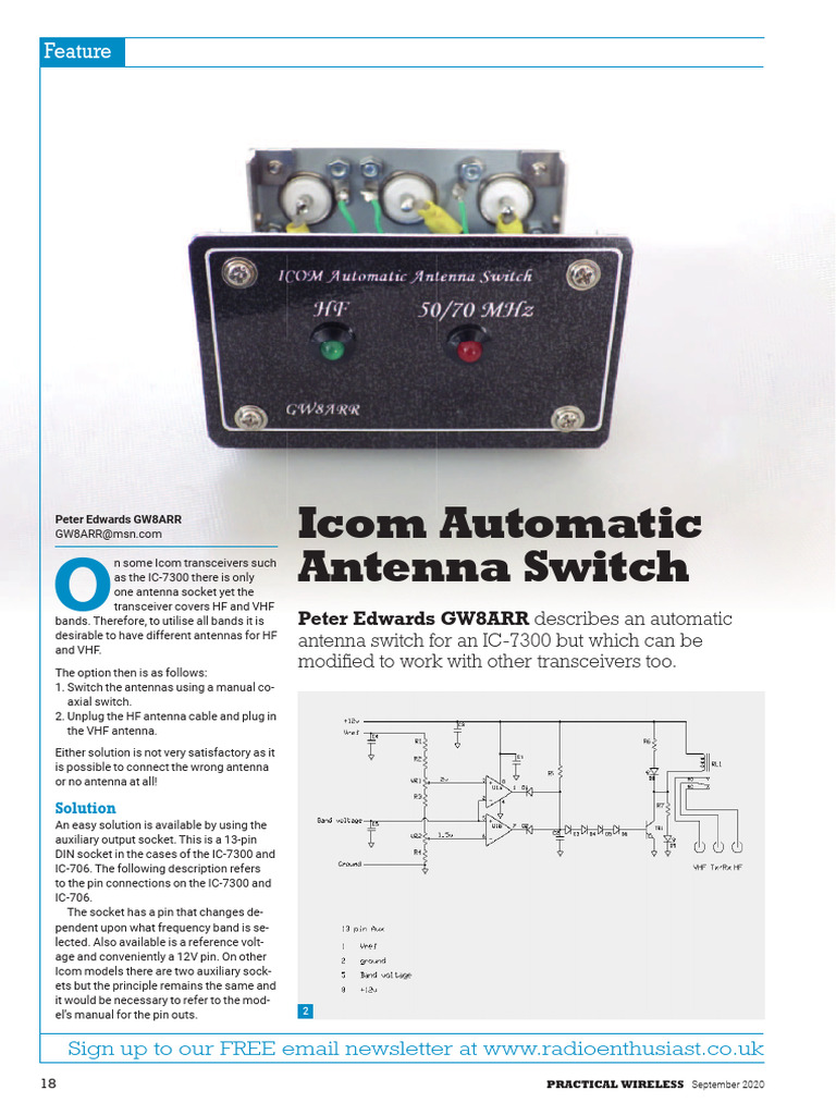 Practical Wireless 2020-09 Icom automatic antenna switch | PDF ...