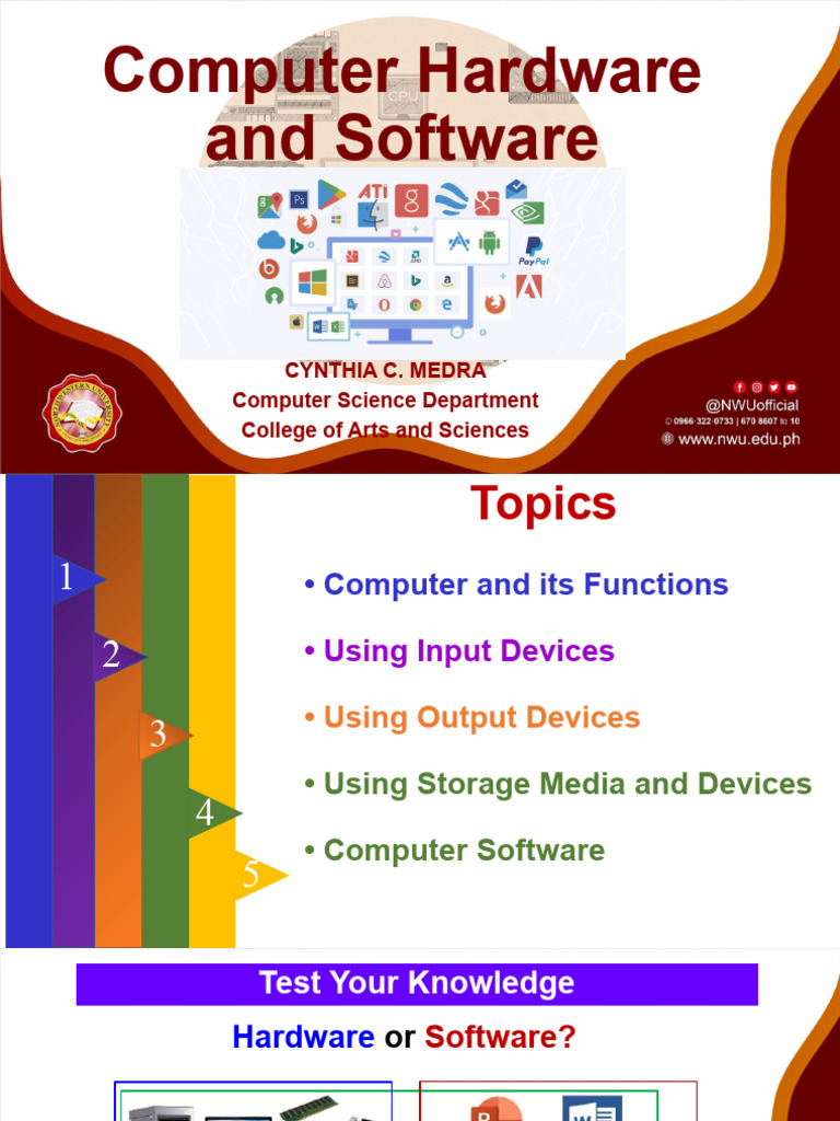 Lesson-2-Computer-Hardware-and-Software-1.pptx (1) | PDF | Computer ...