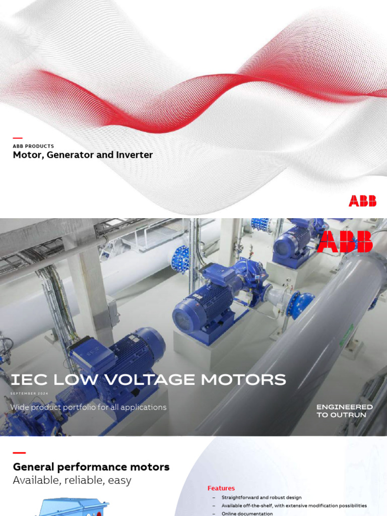 ABB Motion Products | PDF | Electric Motor | Electric Generator