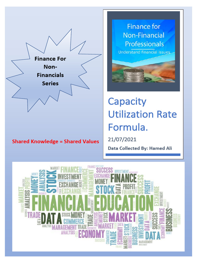 Capacity Utilization Rate Formula | PDF | Capacity Utilization ...