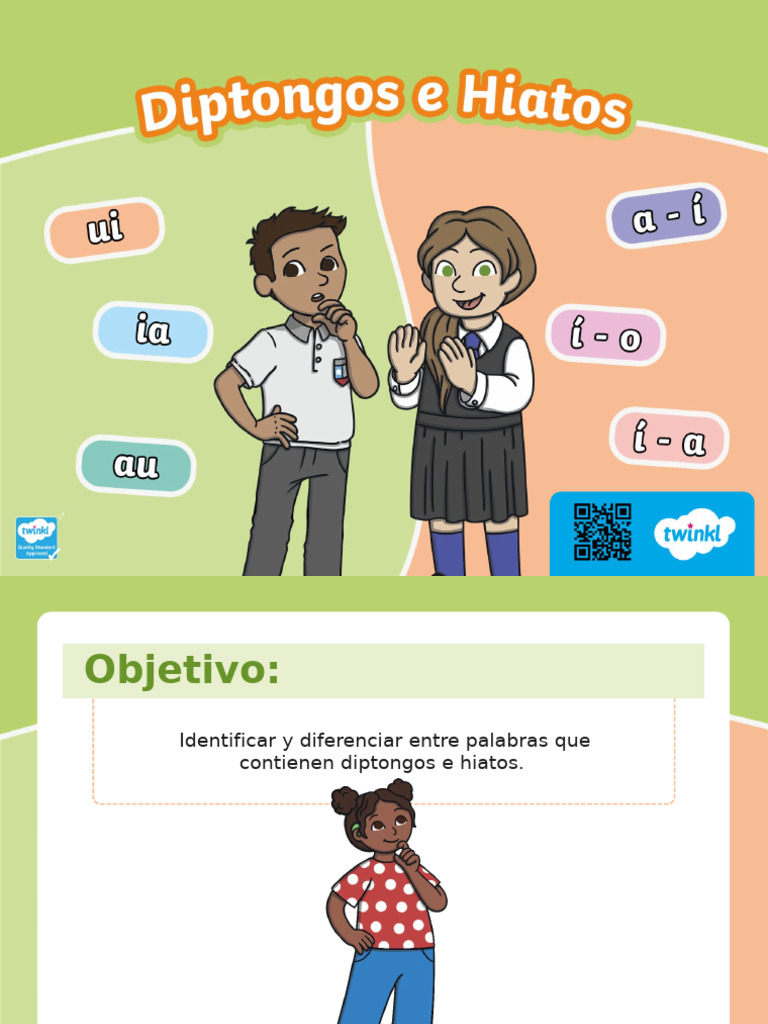 Cl l 1736815933 Powerpoint Diptongos e Hiatos Ver 3 | PDF | Fonética ...