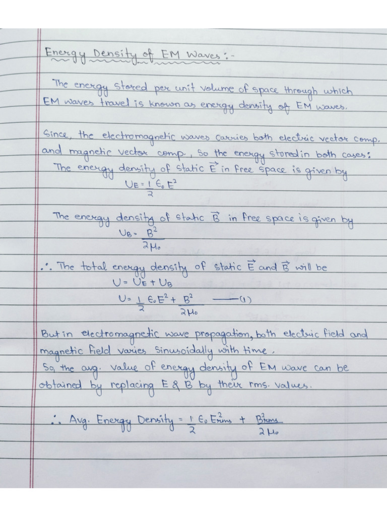Ch-8 Electromagnetic Waves Theory | PDF