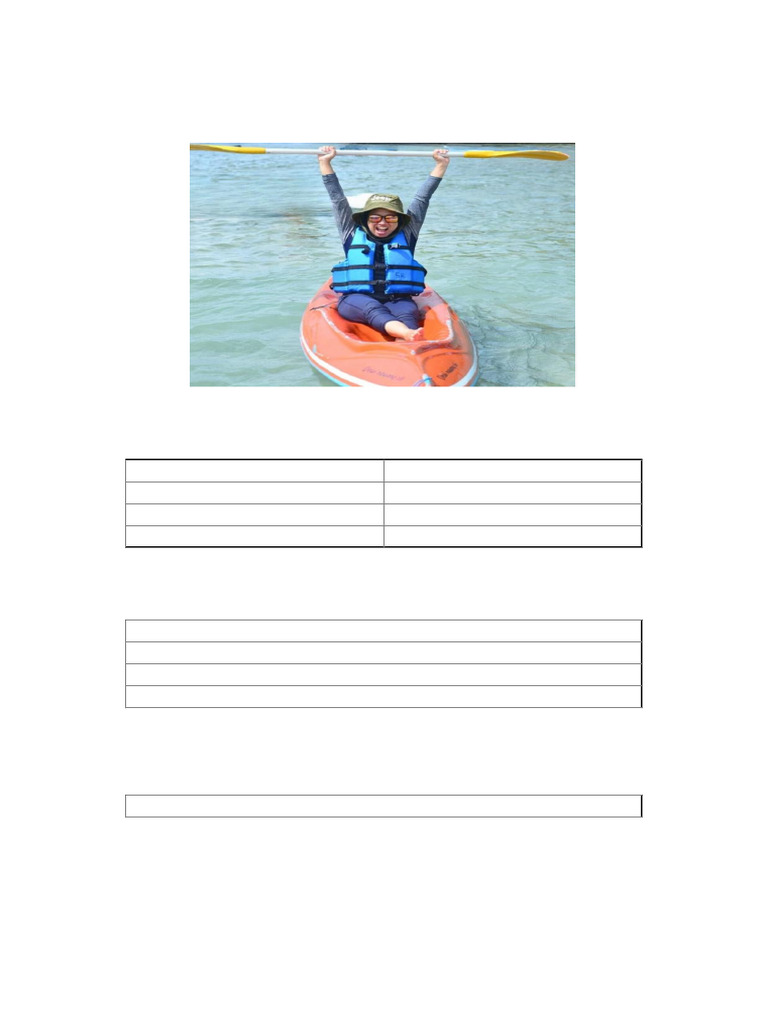 My Kayak Adventure Worksheet W Picture | PDF