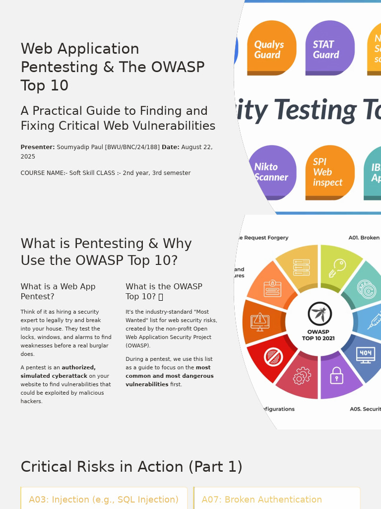 Web Application Pentesting and The OWASP Top 10 | PDF | Information Age ...
