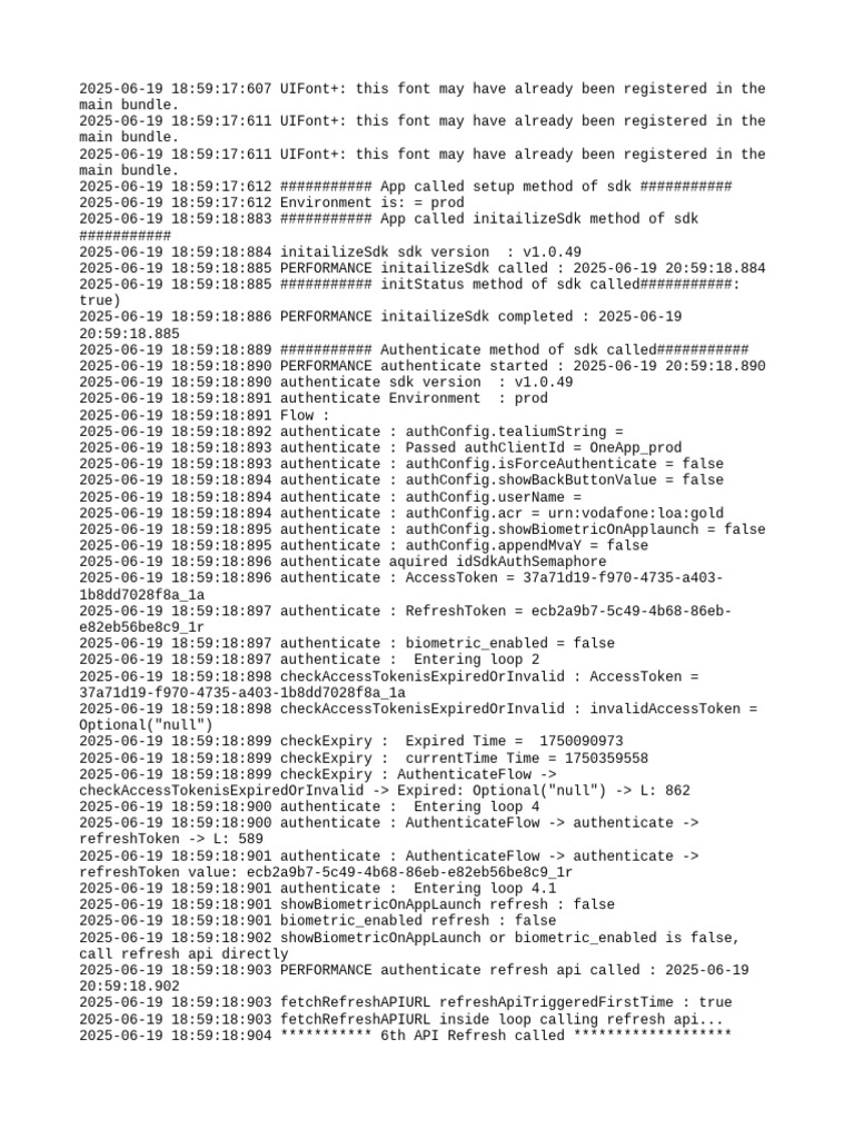 Id SDK Logs | PDF | Computer Data | Computing