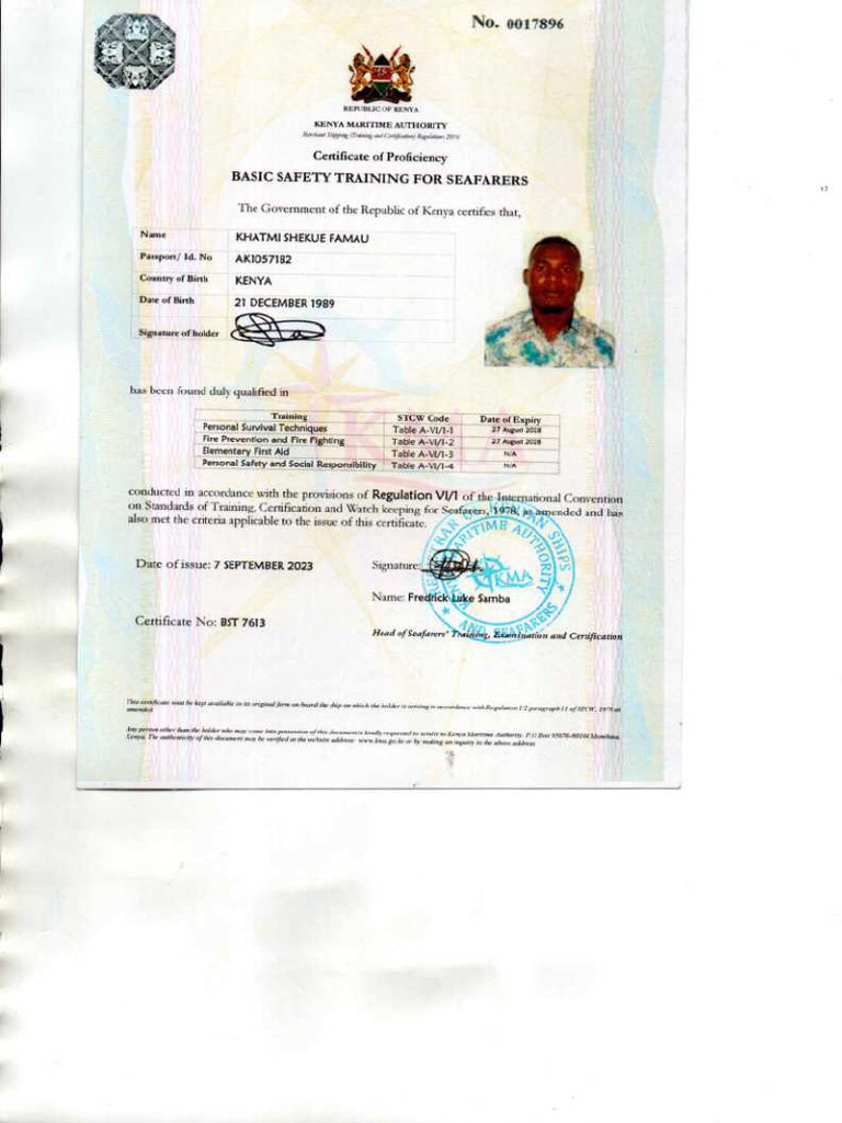 STCW CERT | PDF