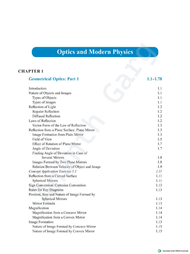 Cengage Optics and Modern Physics by Rowdy | PDF