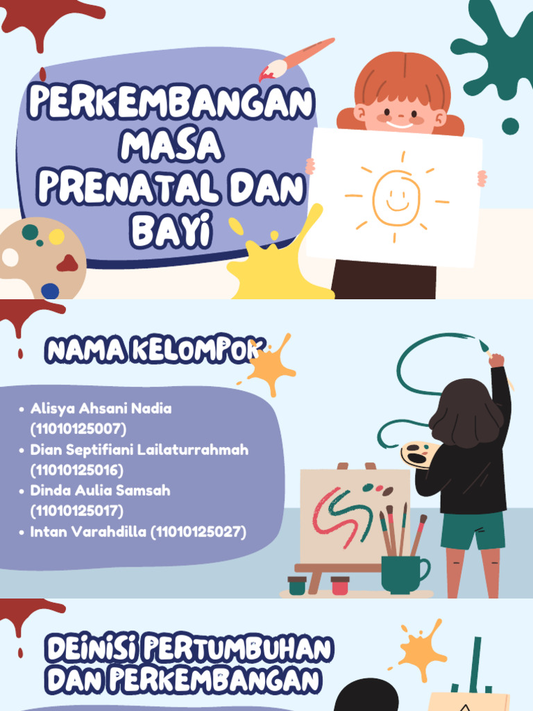 Perkembangan Masa Prenatal Dan Bayi | PDF