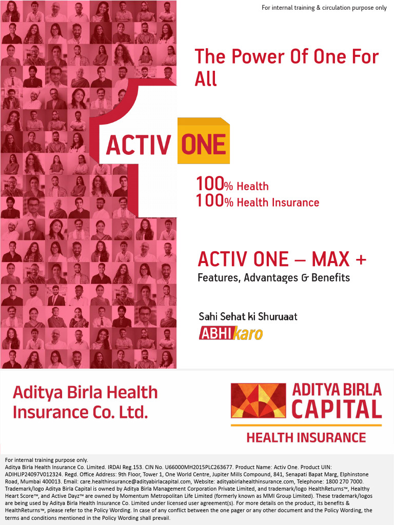 Fabing One Pager - Max Plus-1 | PDF | Insurance | Service Industries