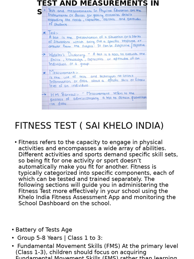Test Measurements CH 6 | PDF | Body Mass Index | Calorie